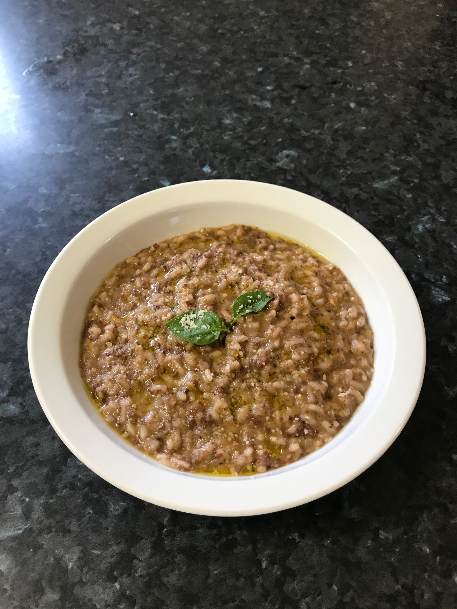 Sausage and red wine risotto – helenscchin's Blog