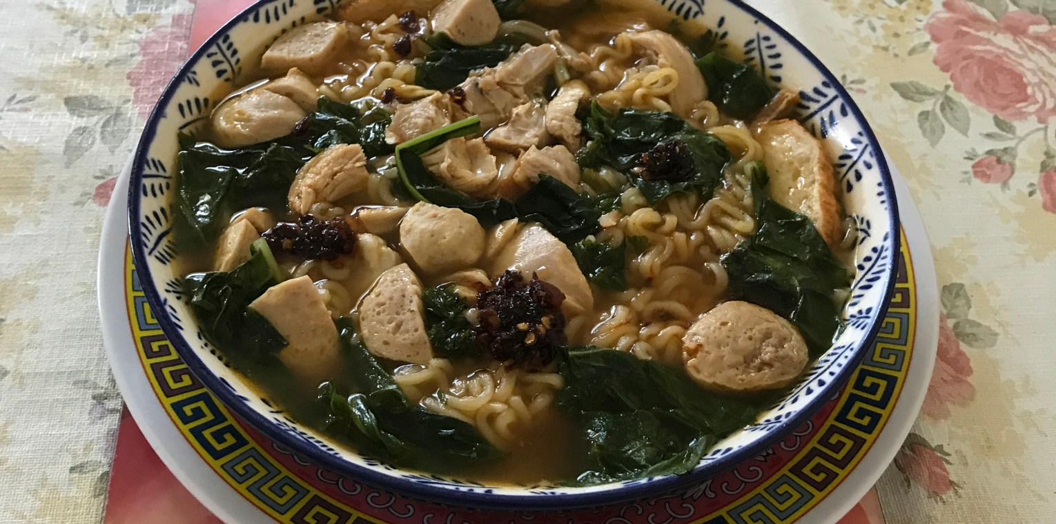 Shin ram yun combinations noodle soup with XO chili sauce – helenscchin ...