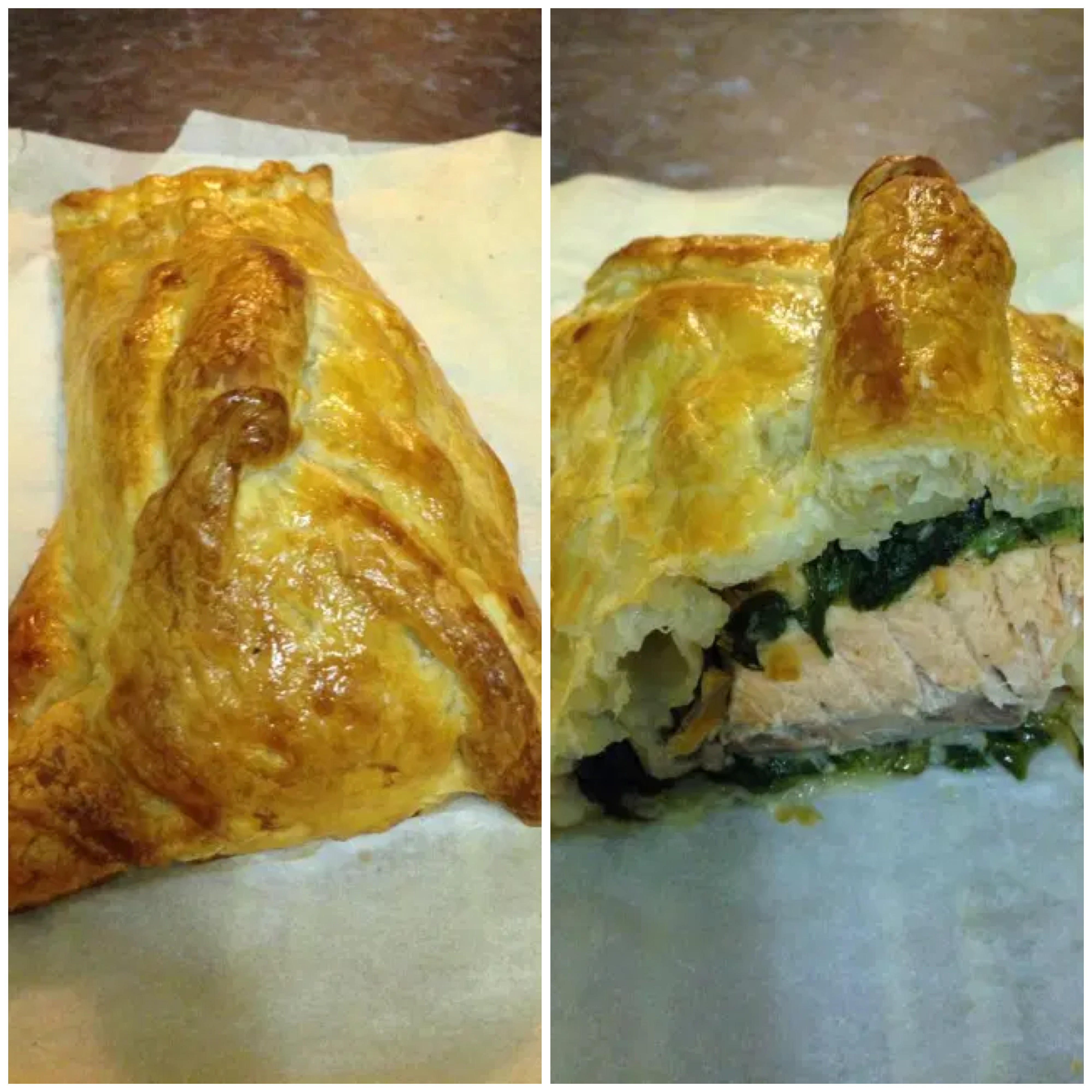 Salmon in pastry – helenscchin's Blog