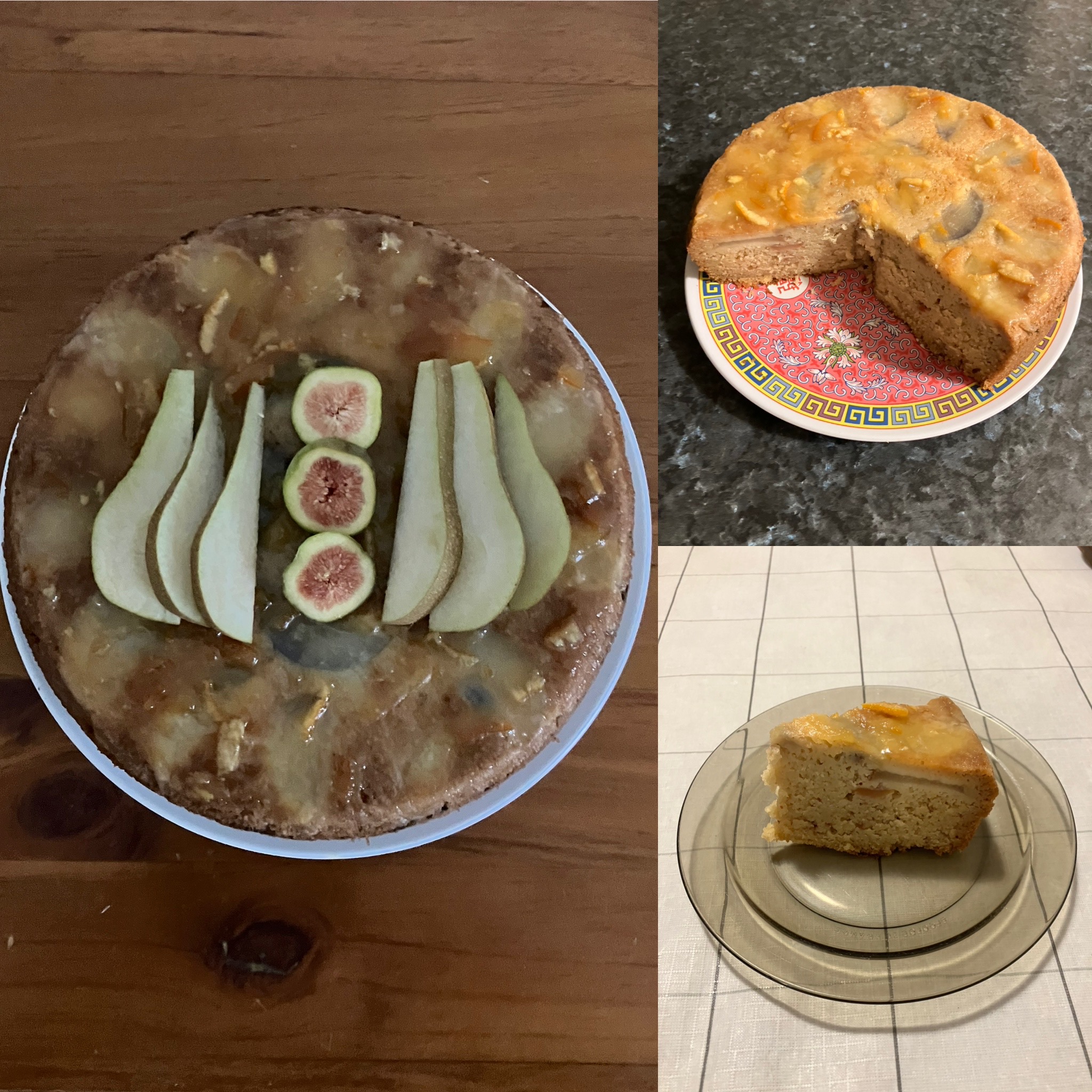 Pear cake with pear and fig – helenscchin's Blog