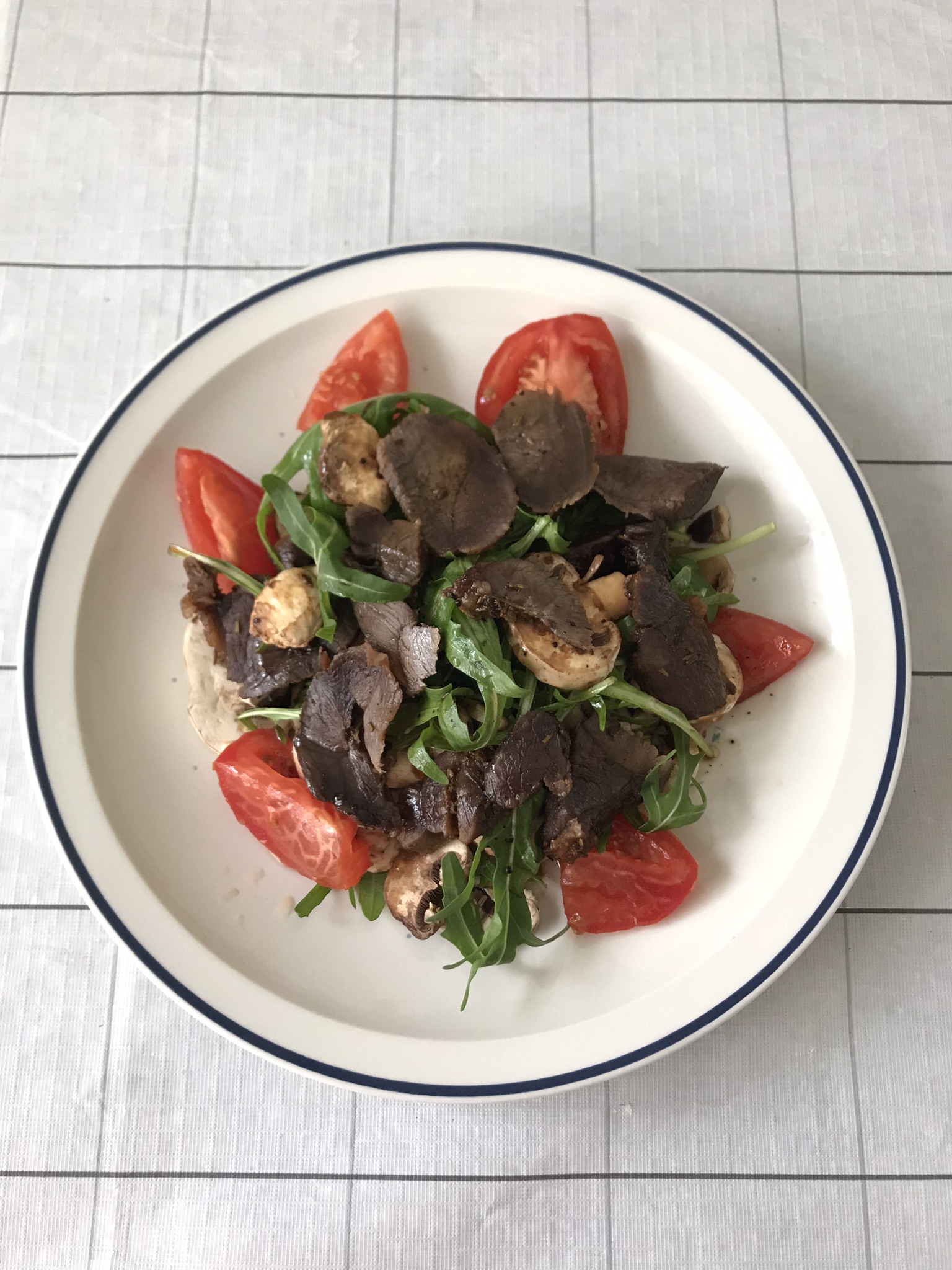 Rump slices with salad – helenscchin's Blog