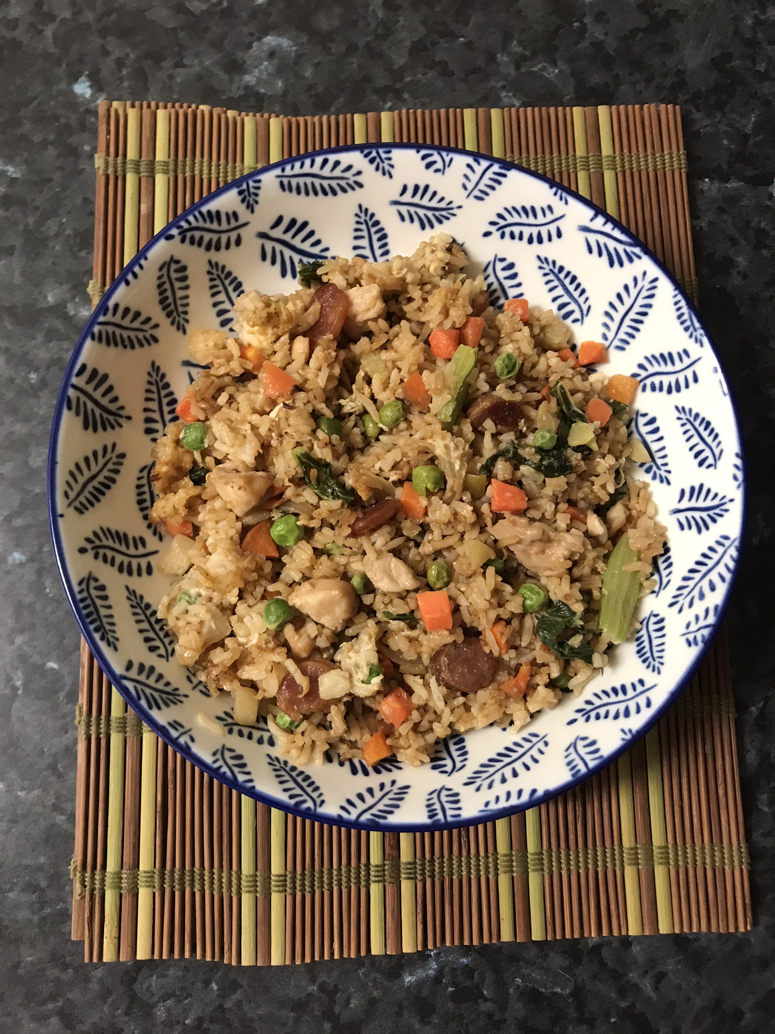 Fried rice chicken with choy sum – helenscchin's Blog