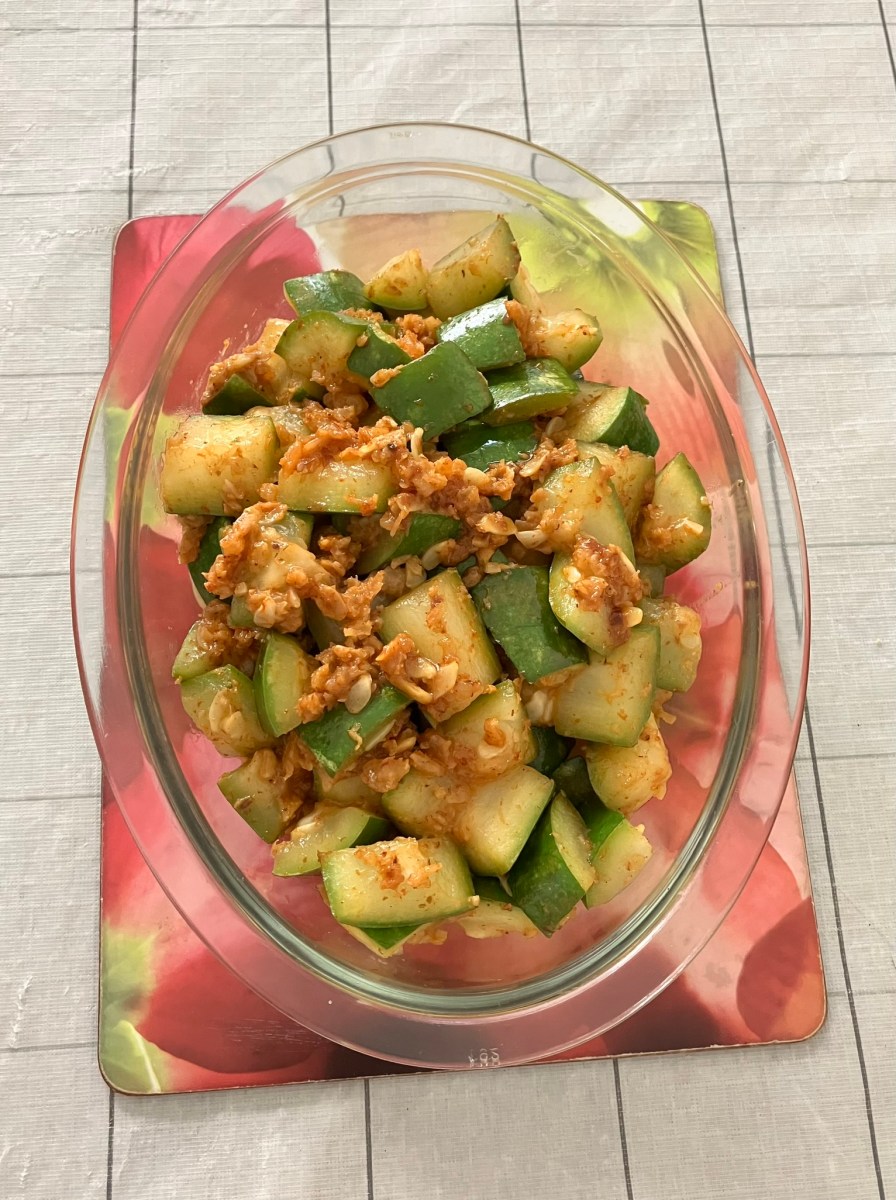 Hairy gourd with tom yum dried shrimp – helenscchin's Blog