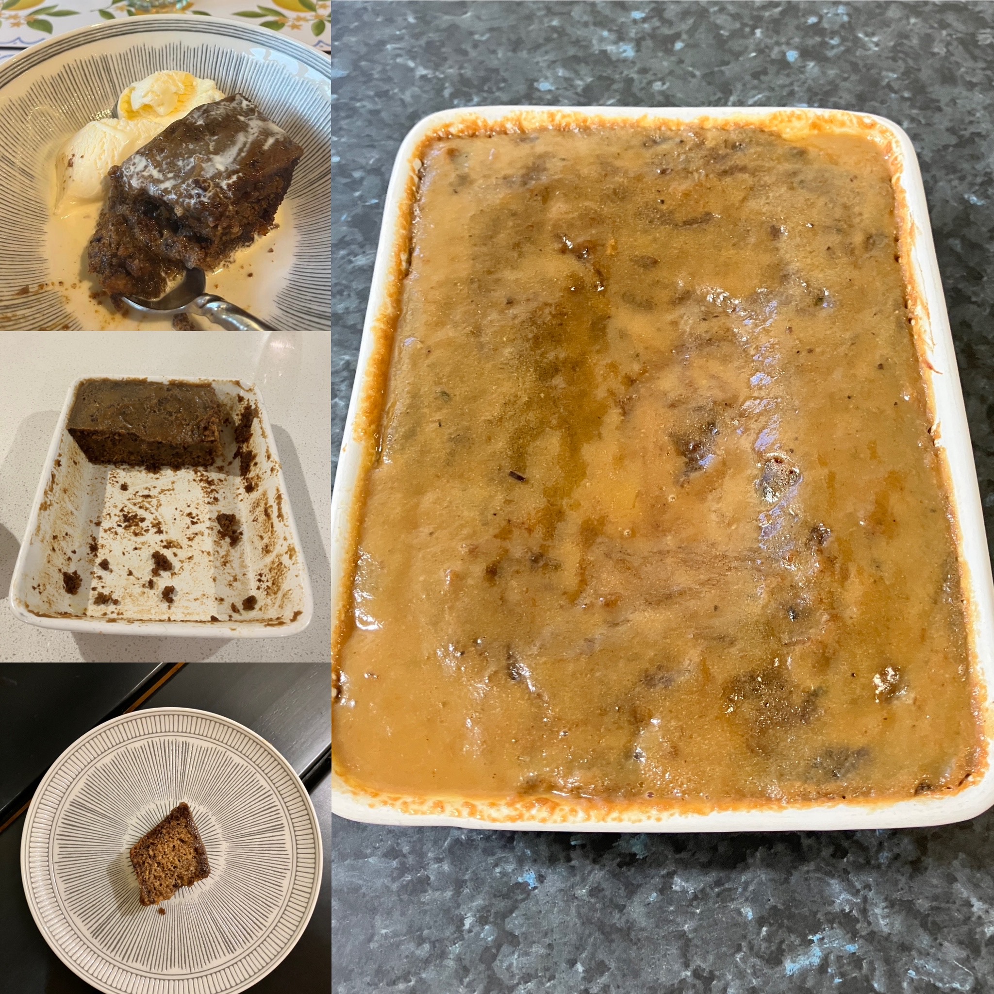 Sticky dates pudding with tawny port in big dish – helenscchin's Blog