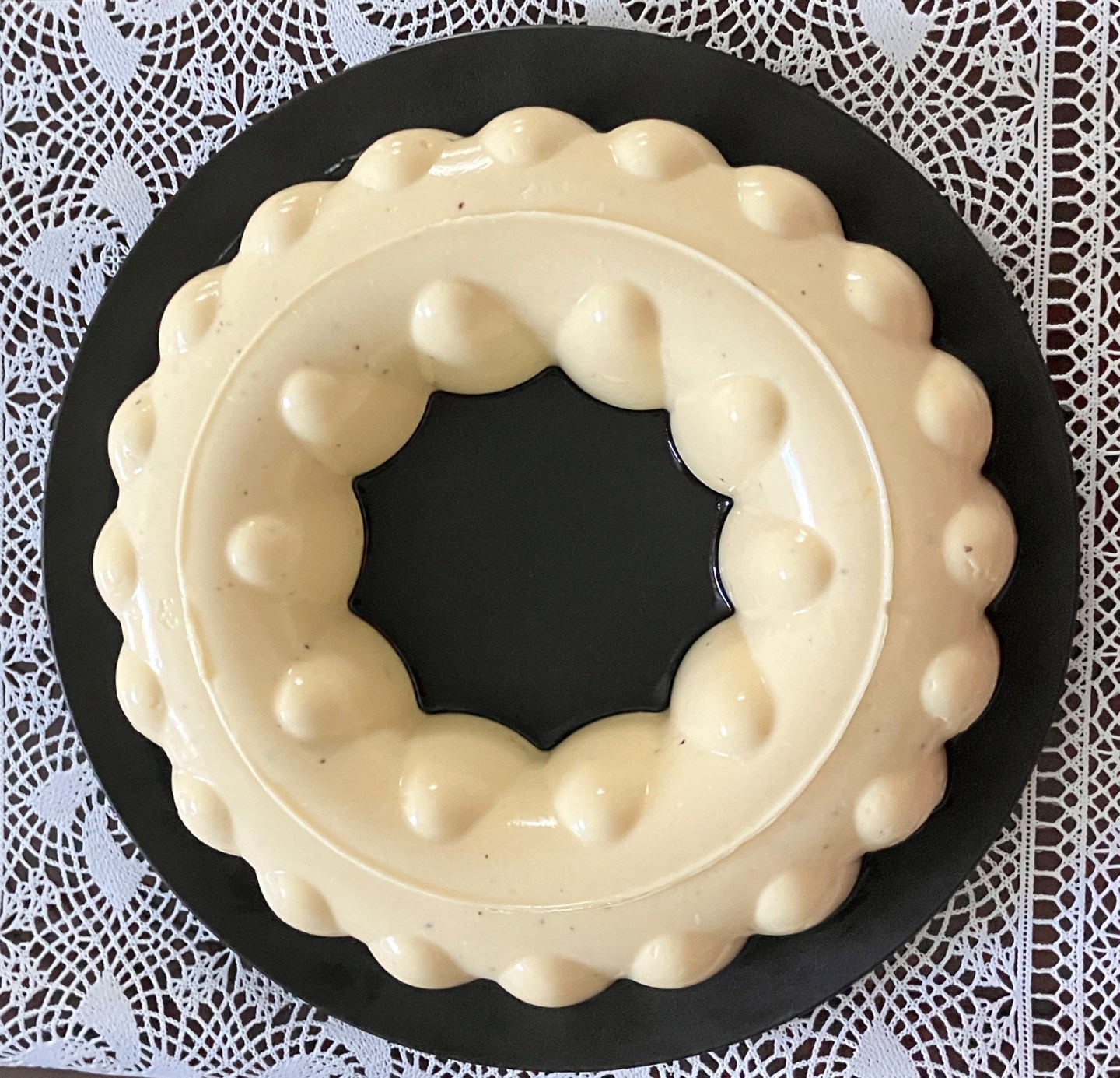 Goat cheese & black truffle dip custard panna cotta – helenscchin's Blog