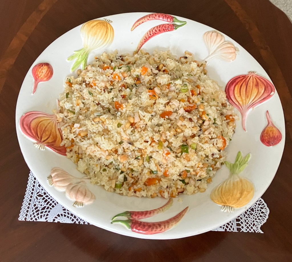 Roast chicken with turkey rice Italian Seasoning stuffing – helenscchin ...